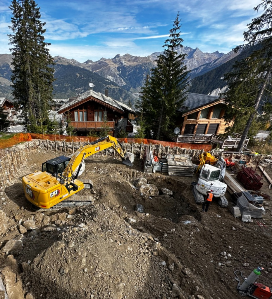 Thura Architecture - Work starts on Chalet Jumanji (Courchevel 1850)